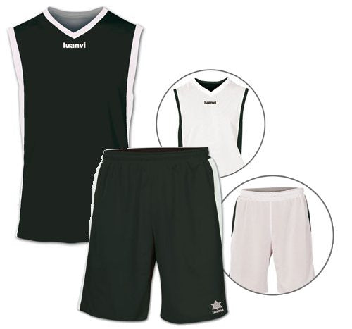 Luanvi Kids Team Reversible Kit - Black/White – SwiSh basketball